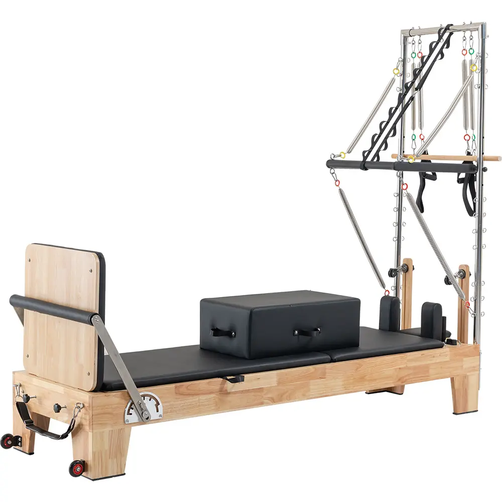 Oak Pilates Reformer with Tower for Versatile Strength Training ...