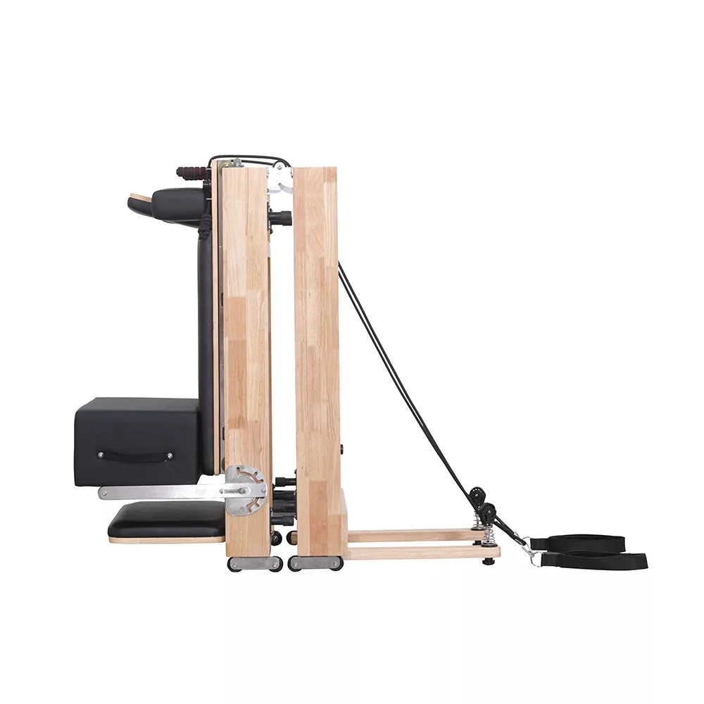 Oak Wood Foldable Pilates Reformer for Compact Studio Use – Bilinkpilates