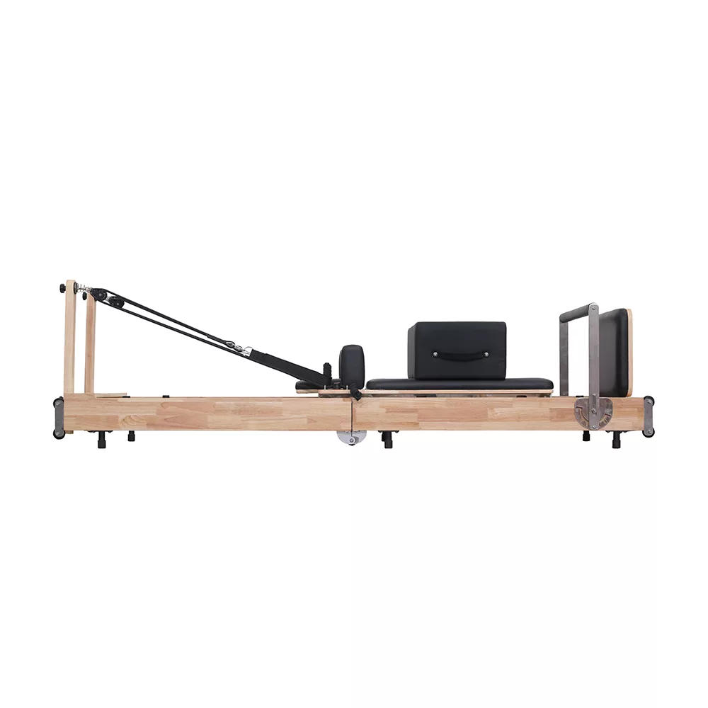 Oak Wood Foldable Pilates Reformer for Compact Studio Use – Bilinkpilates